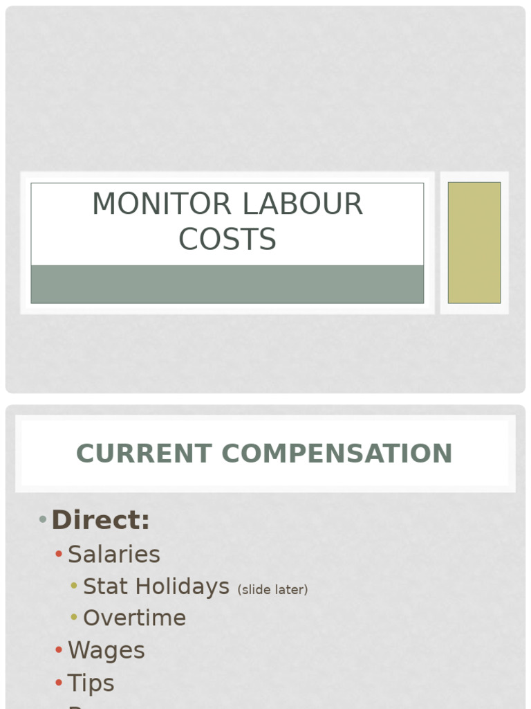 Understanding Labour Costs in Hospitality | PDF | Employment | Wage