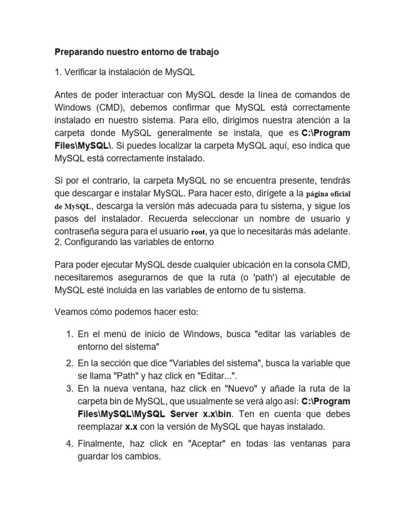 Psgb-04 1 Acceso A Mysql | PDF | Interfaz de línea de comando | Mi sql