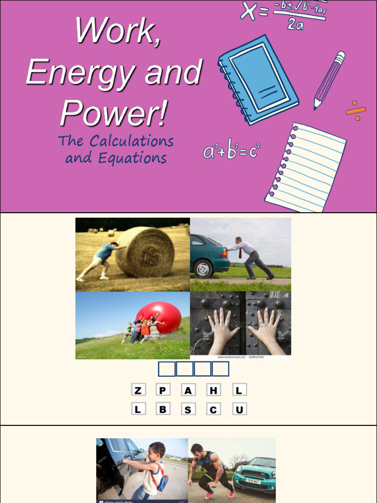 SHS Work Power and Energy | PDF | Potential Energy | Kinetic Energy