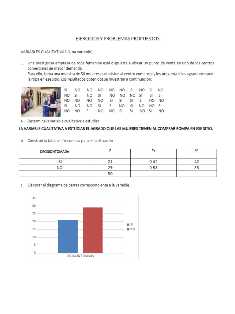 EJERCICIOS Y PROBLEMAS PROPUESTOS VARIABles | PDF