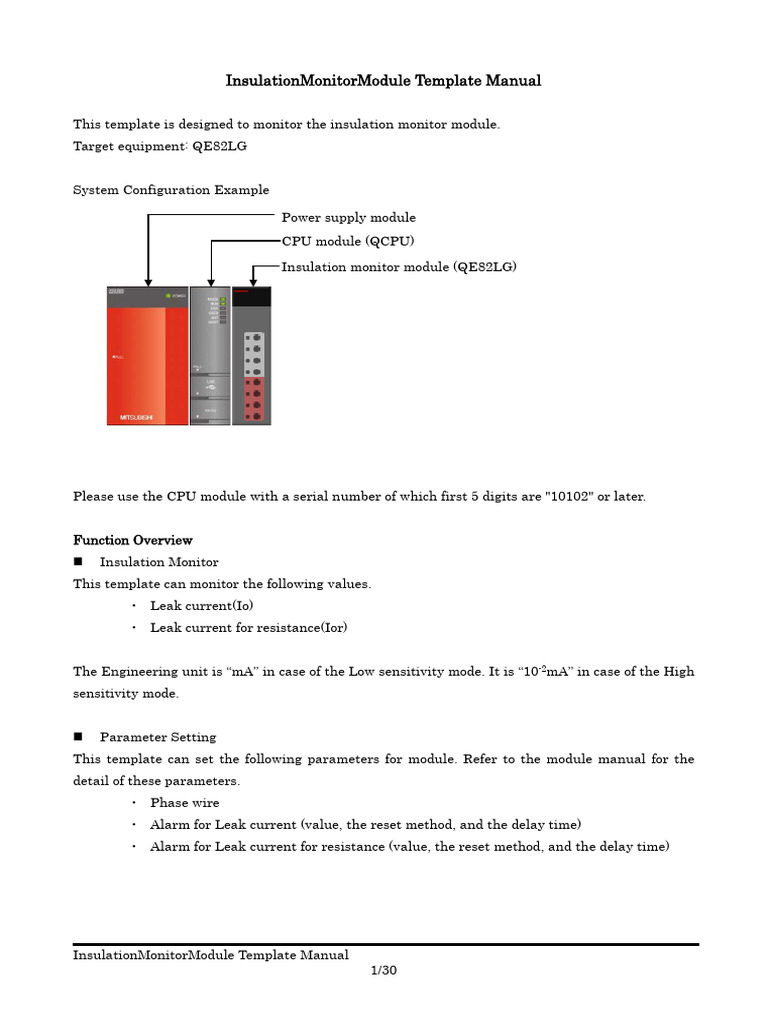 InsulationMonitorModule Template Manual - Bcnp59990486a | PDF | Input/Output | Parameter ...