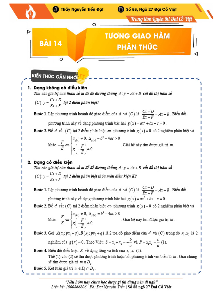 Tương Giao Hàm Phân TH C | PDF