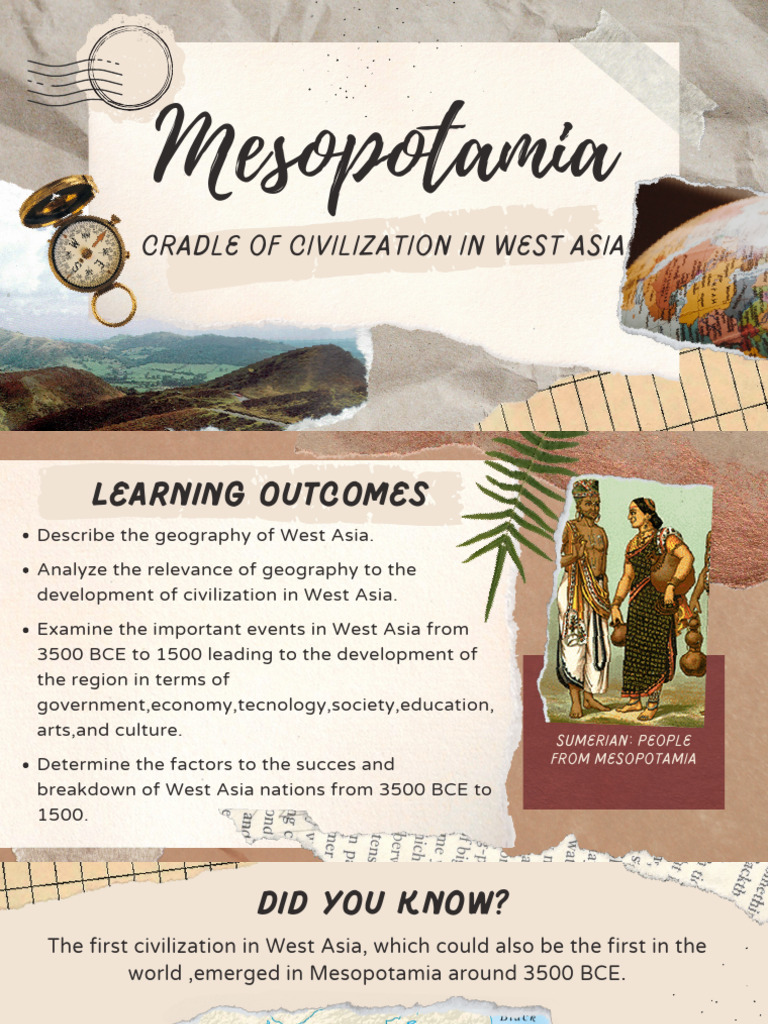 Mesopotamia: The Cradle of Civilization in Asia | PDF | Sumer | Mesopotamia