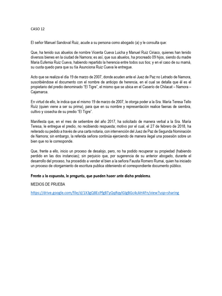 Caso 12 | PDF
