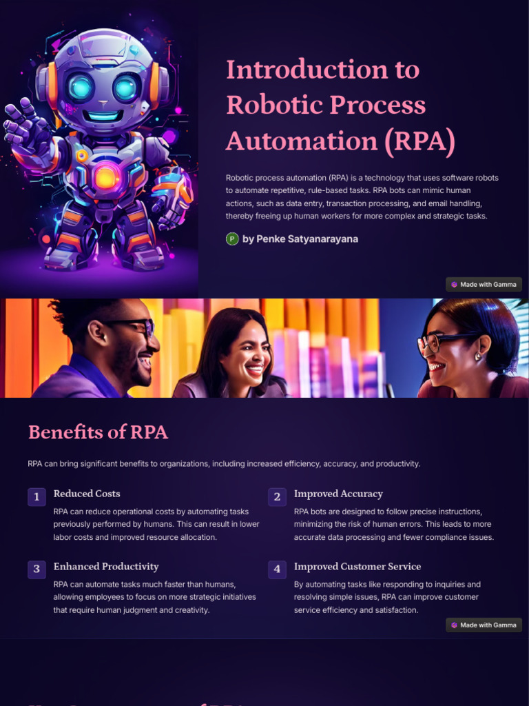 Introduction To Robotic Process Automation RPA | PDF | Automation | Cloud Computing