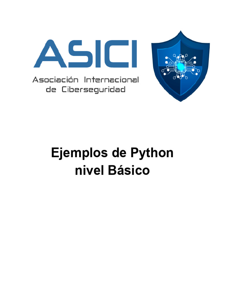 Asici Ejemplos De Python Nivel Básico Pdf Python Lenguaje De 8468