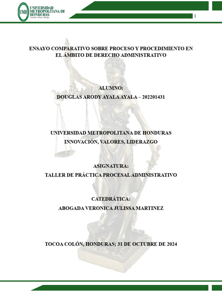 Proceso vs Procedimiento en Derecho Administrativo | PDF | Ley ...