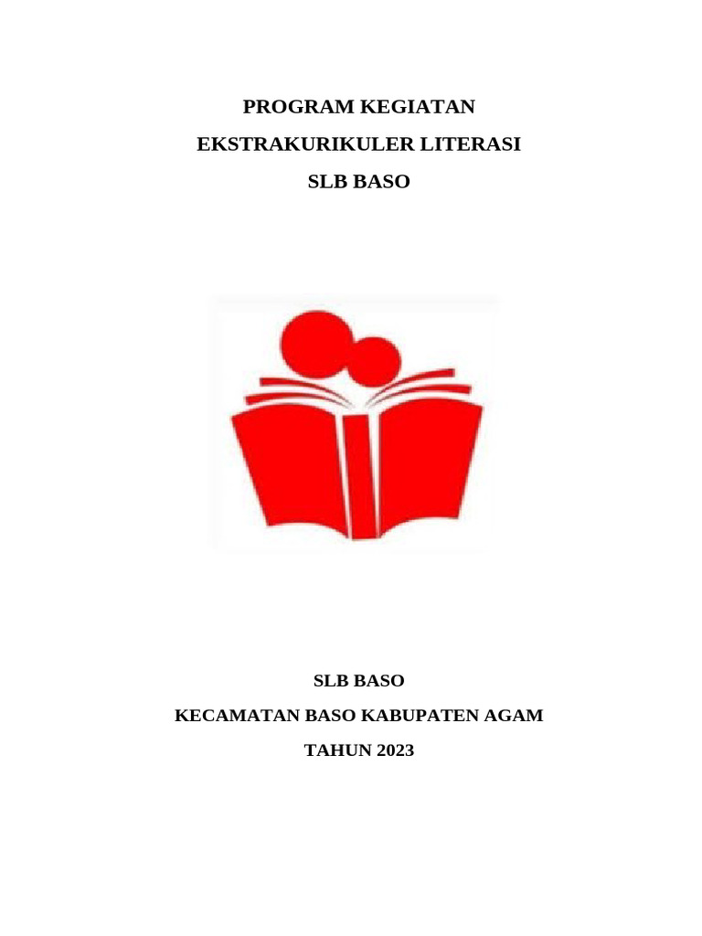 Program Kerja Literasi | PDF | Kajian Bahasa Asing