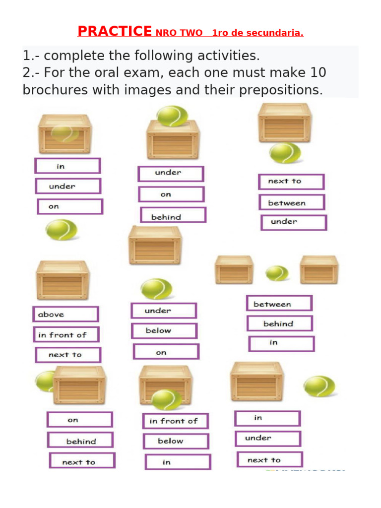 Practice 1ro Sec. | PDF | Language Arts & Discipline