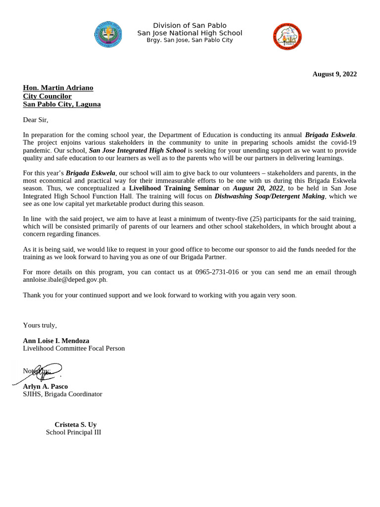 Livelihood Letter | PDF | Social Science