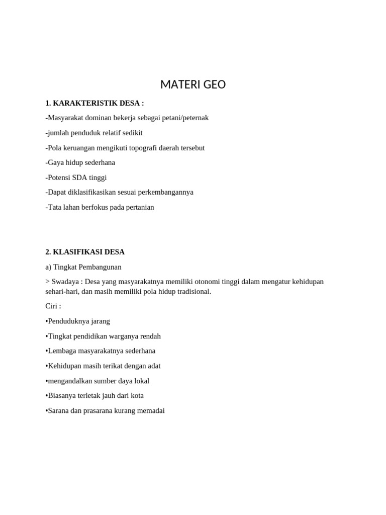 Geo Bab Desa | PDF | Ilmu Sosial | Perjalanan