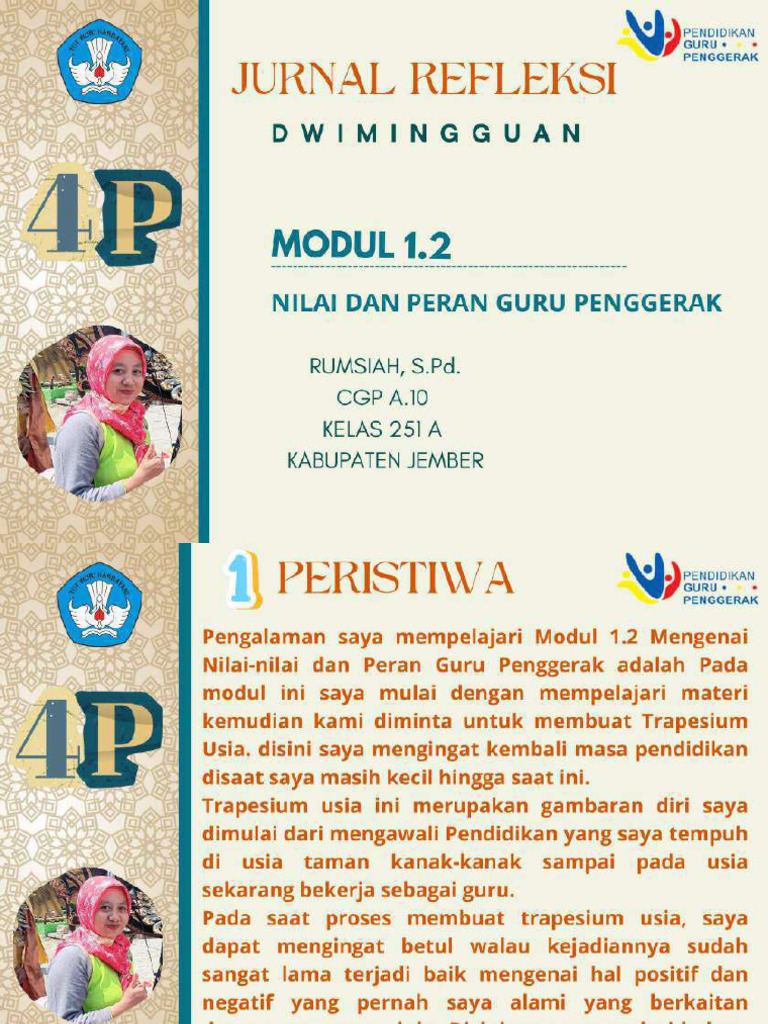 Jurnal Refleksi Dwi Mingguan Ok | PDF