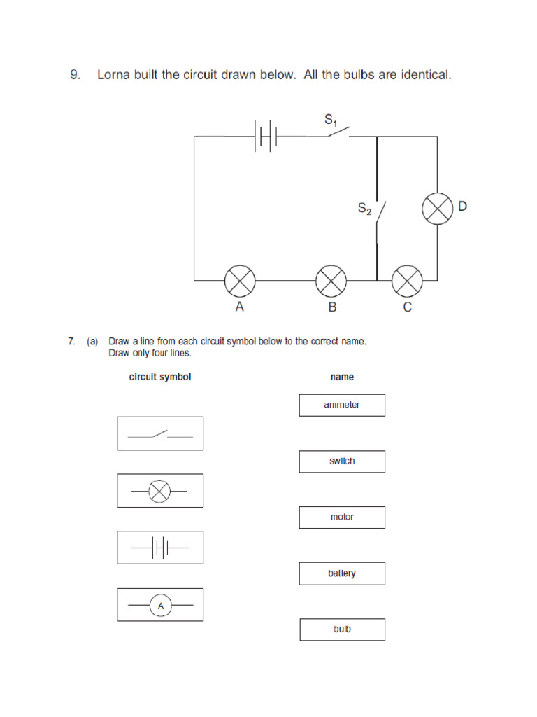 Year 6 Science Circuit | PDF