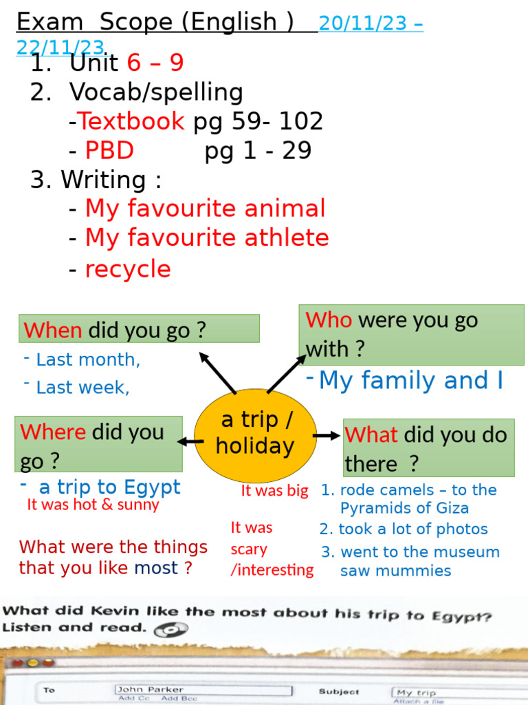 Exam Scope 8.8.23 | PDF
