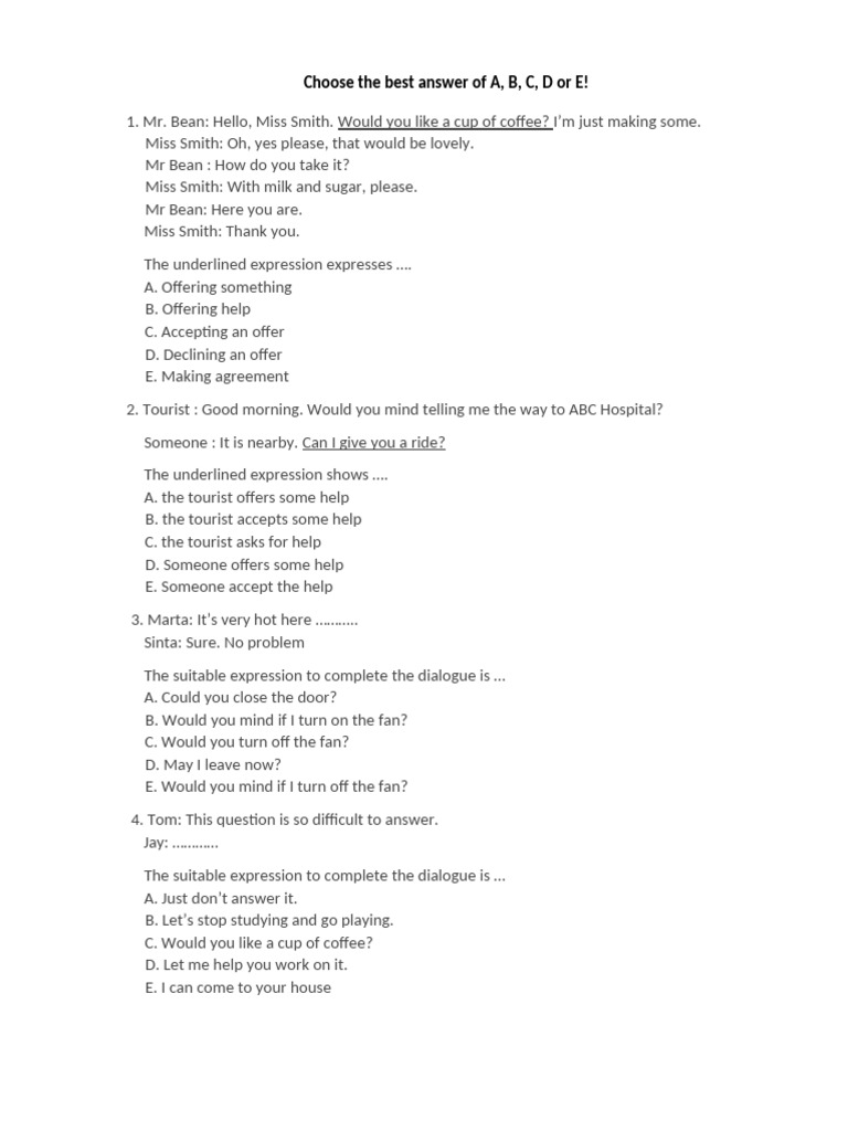 Soal Latihan Offering Help Pdf Poetry