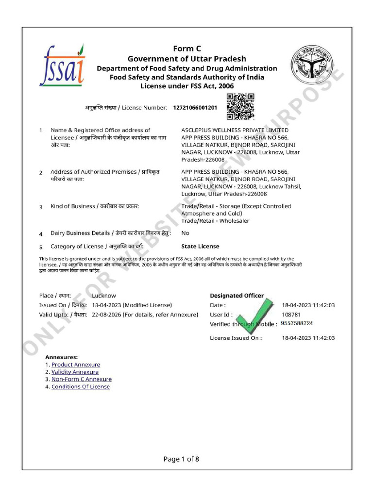 UTTAR-PRADESH-FOOD-LICENSE New | PDF