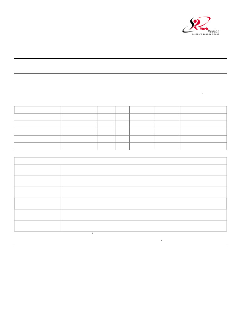 YRDSB Electronic Student Report Card - Yrdsb Secondary Interim Report ...