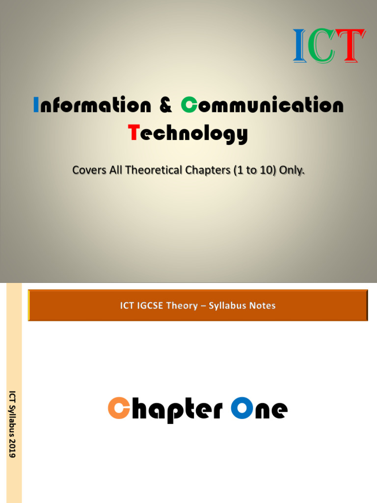 ICT Notes ALl Syllabus-NEW 2 | PDF | Computer Data Storage | Computer ...