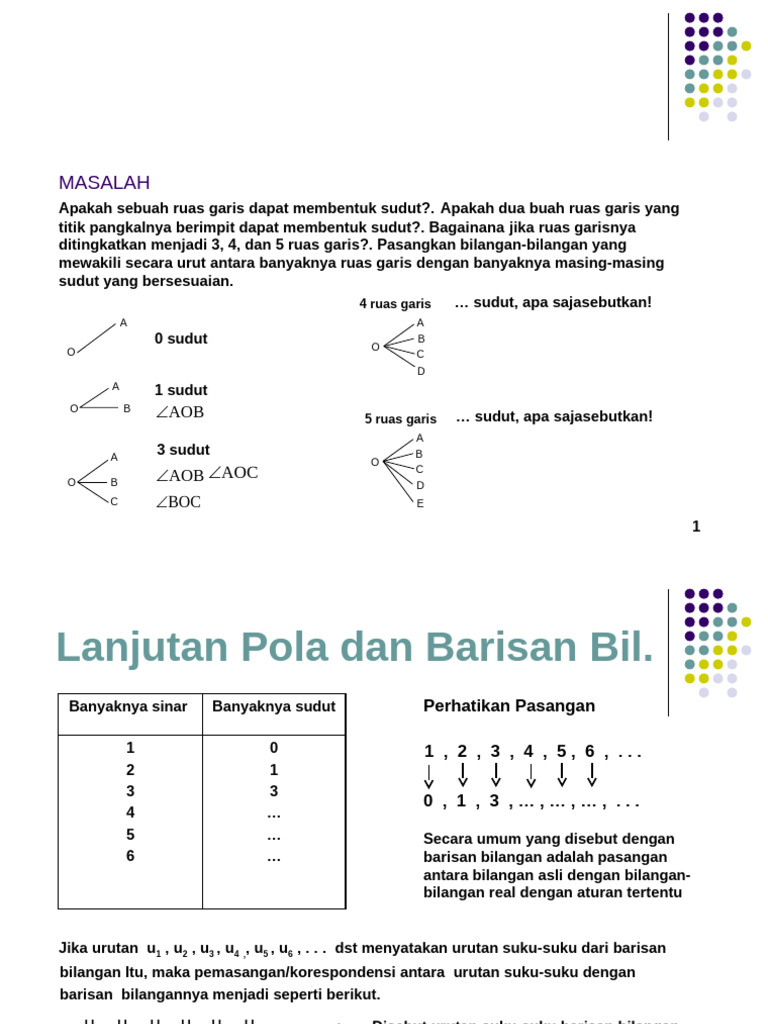 Sudut dan Barisan Bilangan Geometri | PDF