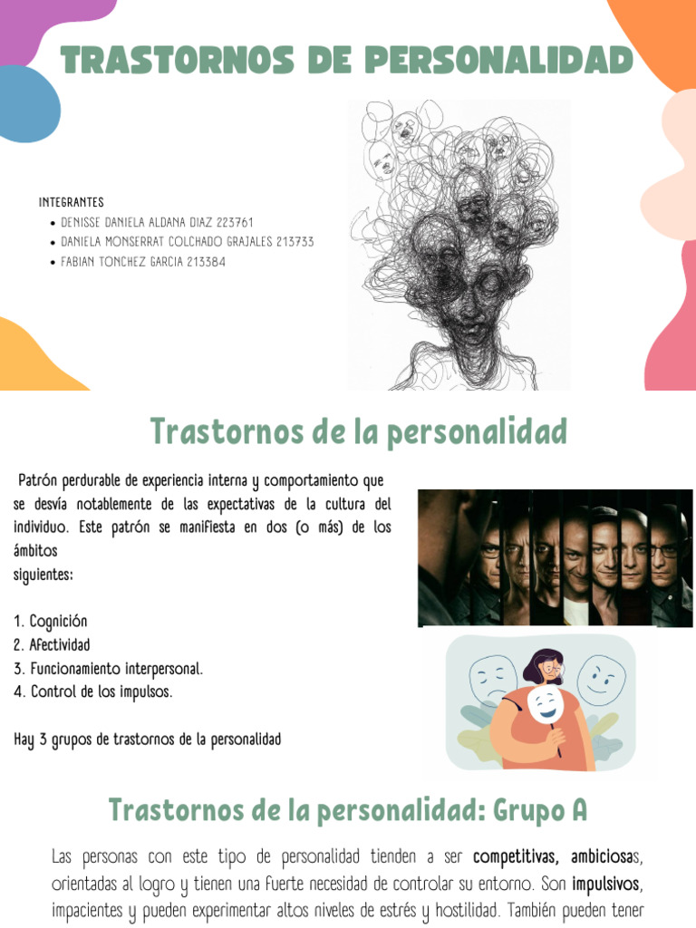Trastornos de Personalidad | PDF | Desorden de personalidad | Terapia ...