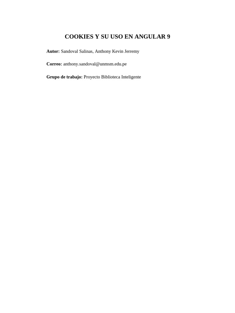 Cookies en Angular | PDF | Cookie HTTP | Archivo de computadora