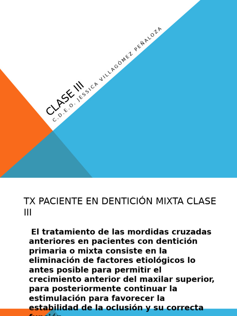 16 TX PX Clase III | PDF | Diente | Ortodoncia