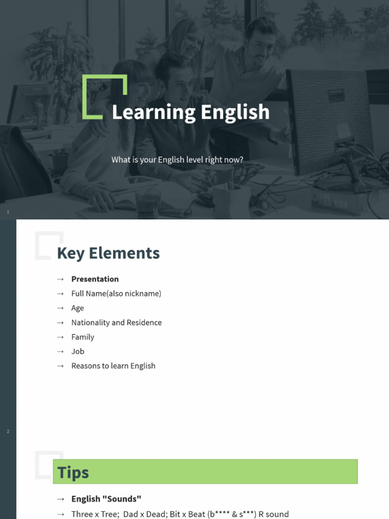 Learning English | PDF