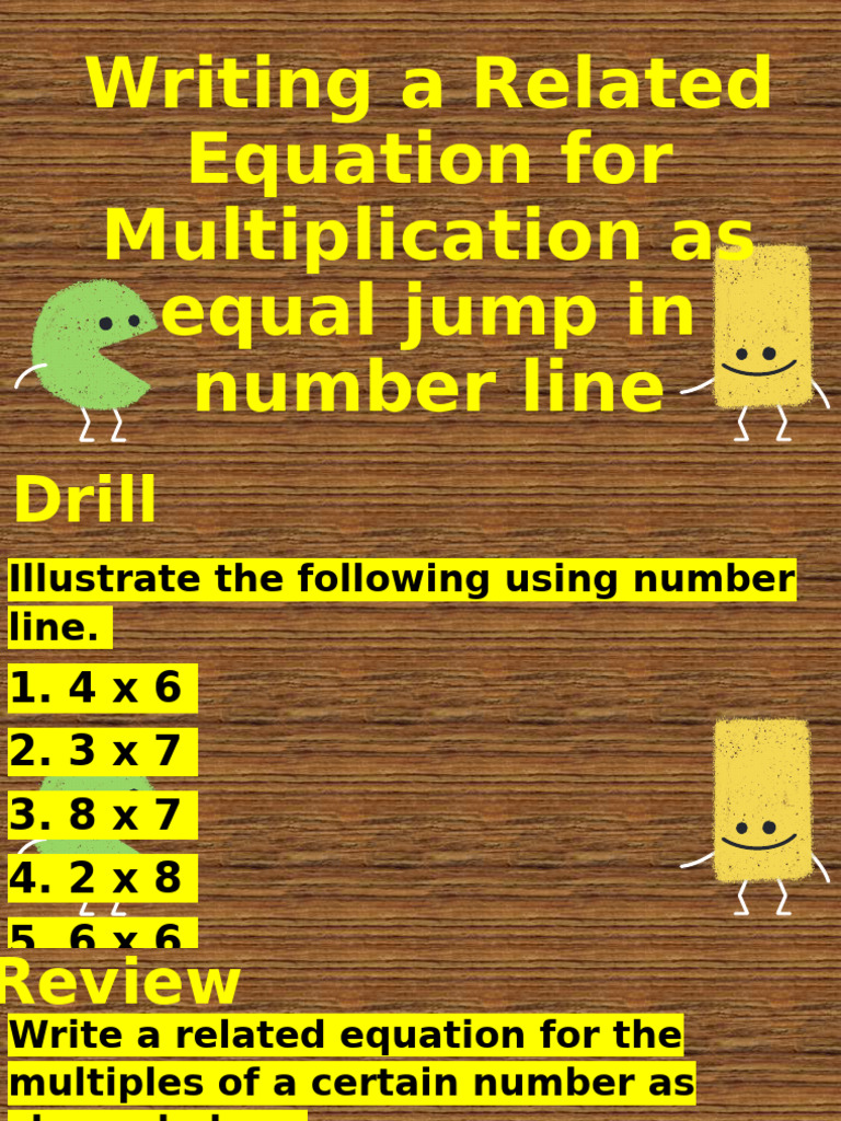 Multiplication on Number Line Exercises | PDF