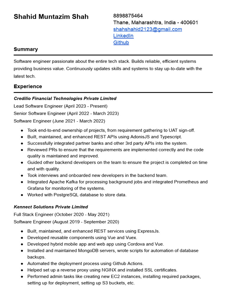 Shahid Shah Resume October 2023 | PDF | Software | Databases