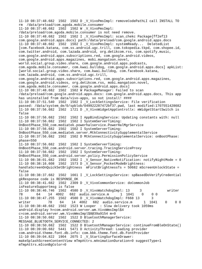 Log | PDF | Software | System Software