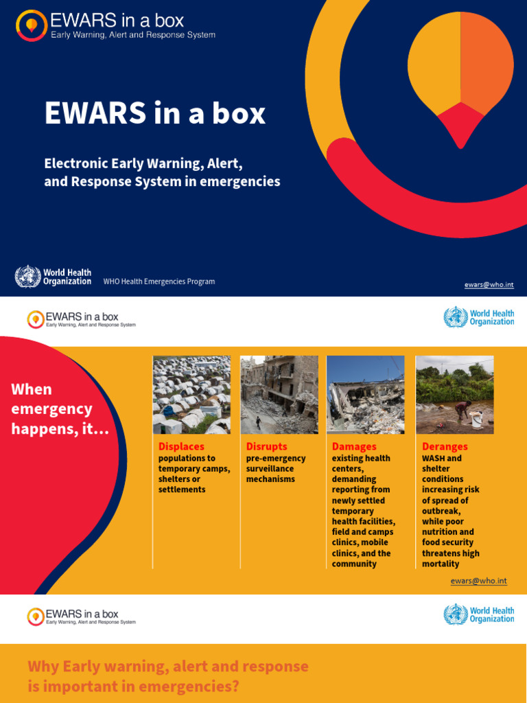 Ewars Presentation | PDF | Internet | World Health Organization