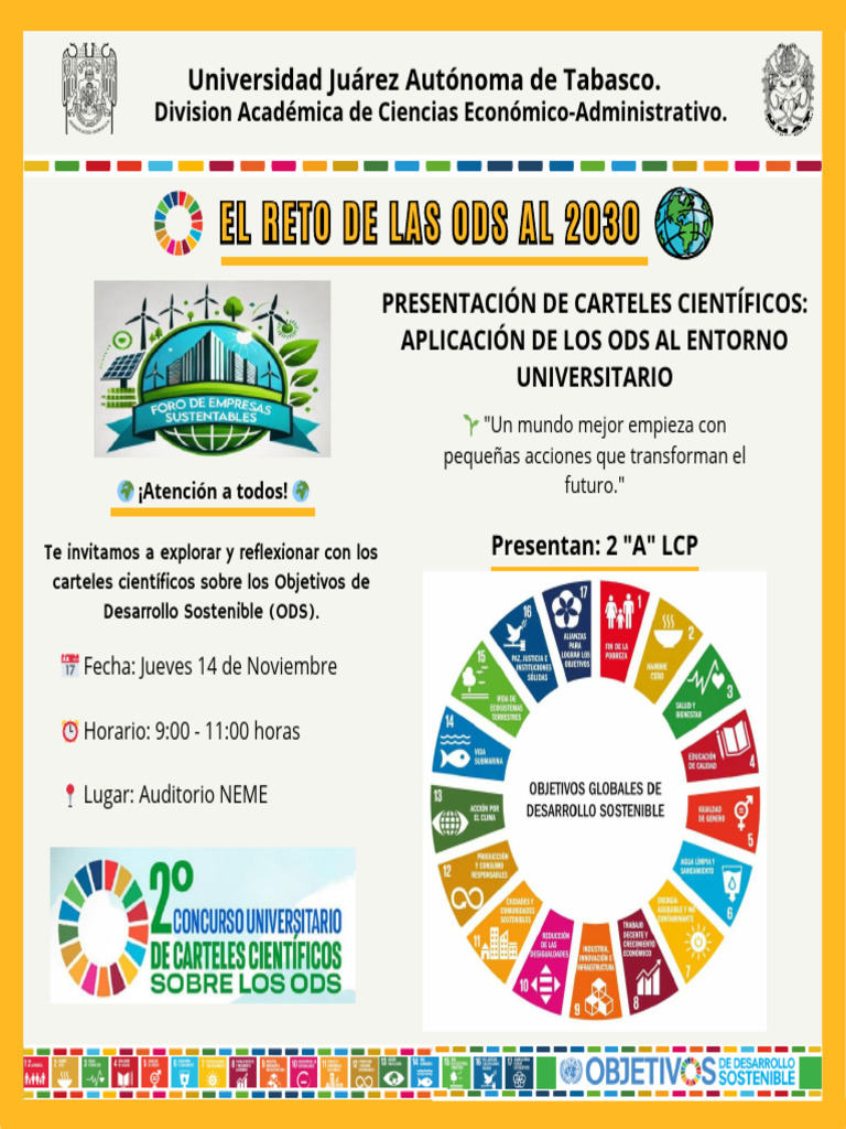 Cartel ODS Presentación | PDF | Ciencias sociales | Informática