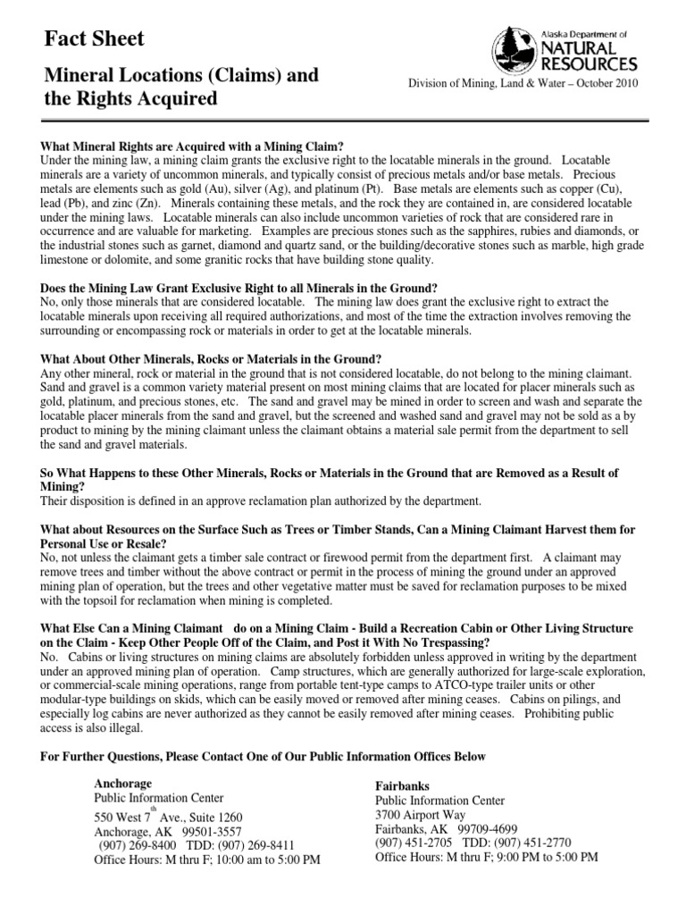 Minera Rights | PDF | Rock (Geology) | Minerals