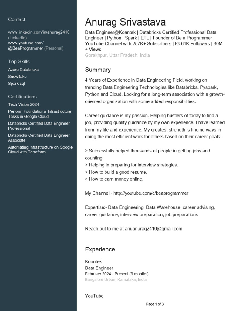 anurag | PDF | Data Management | Data