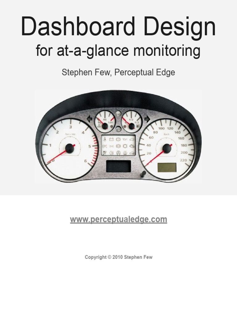 Dashboard Design For at A Glance Monitor | PDF | Information