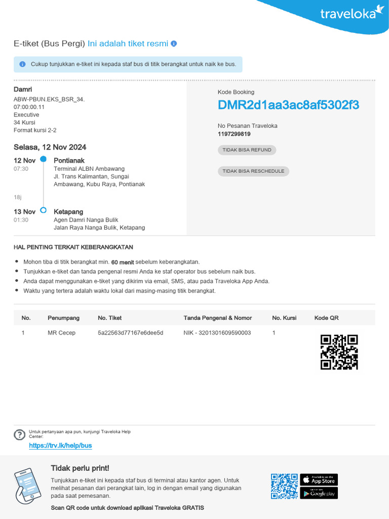 BUS AWAY E-Ticket | PDF