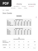 Bershka Size Chart | PDF | Human Appearance | Dress Codes