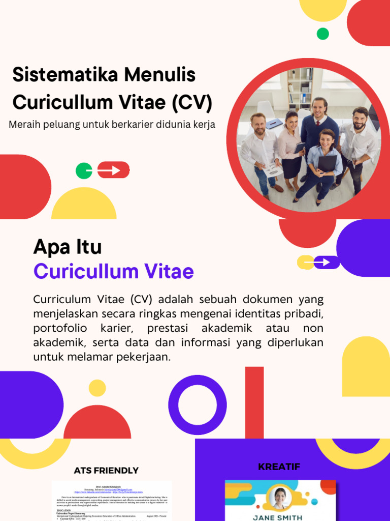 Menulis CV | PDF | Karier & Perkembangan