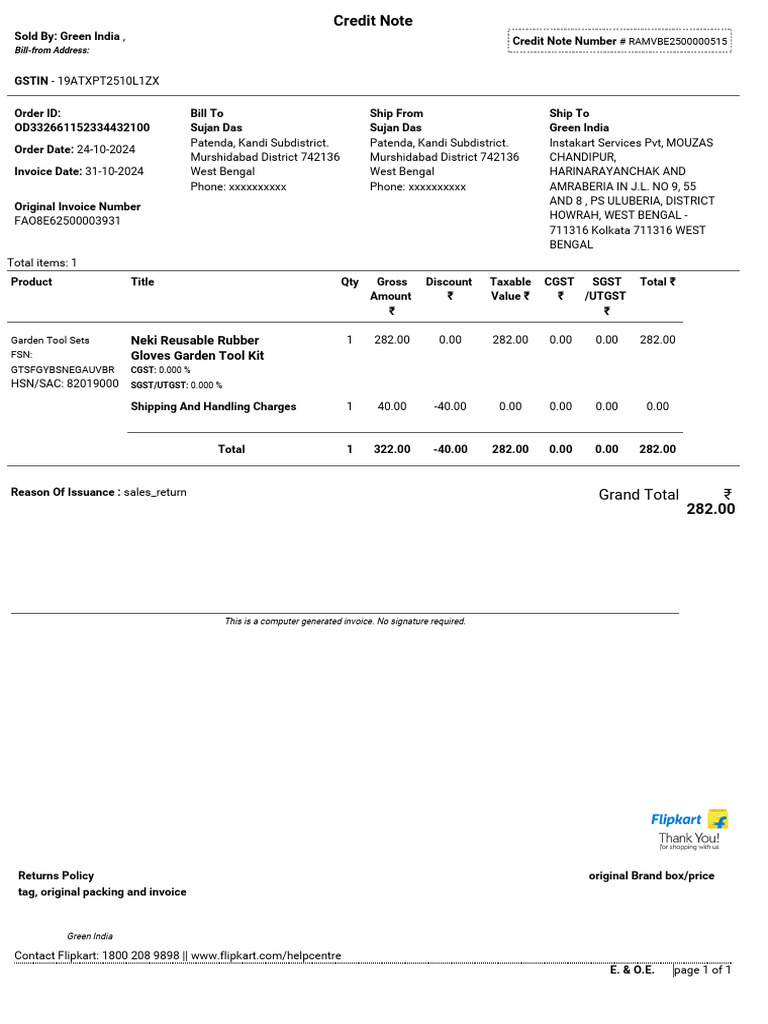 OD332661152334432100 | PDF | Payments | Government Finances