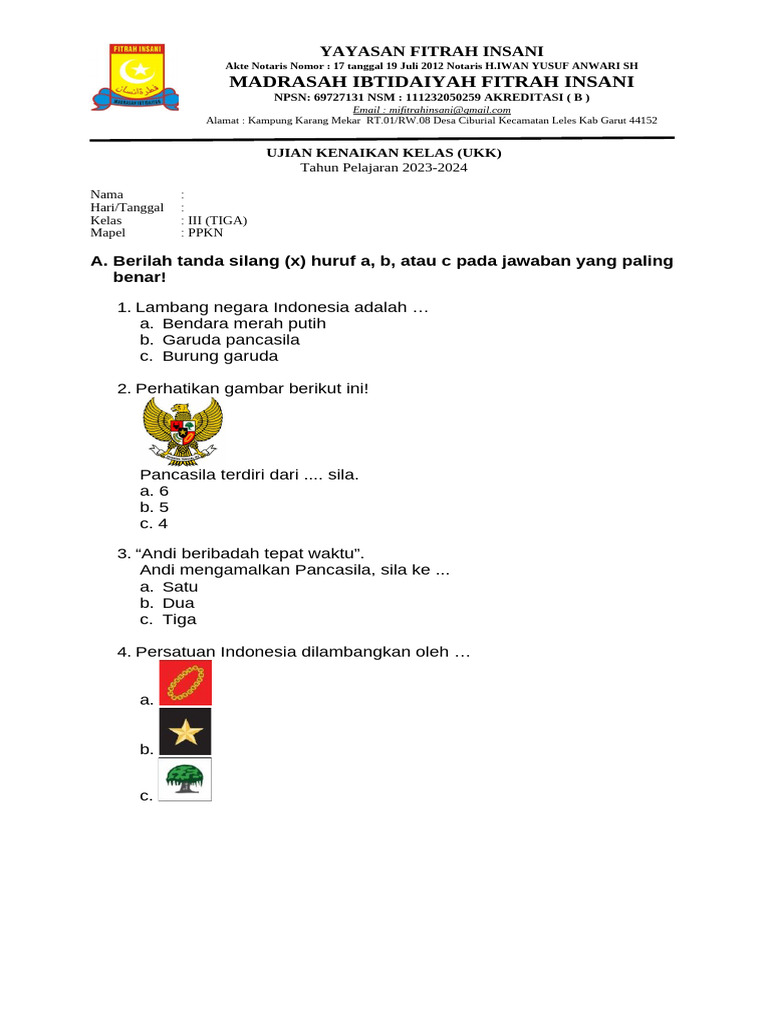 Pas PPKN Kelas 2 | PDF
