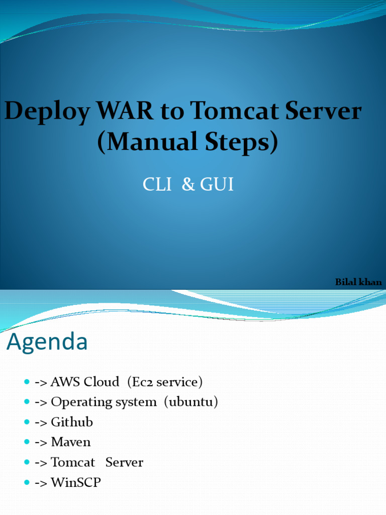 543deploy War To Tomcat Server Pdf Computing Computer Science