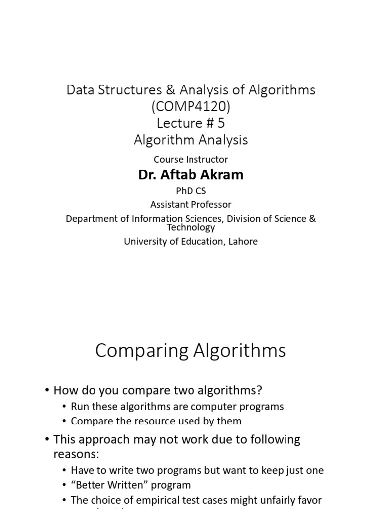 Lecture 05 | PDF | Time Complexity | Algorithms Lecture 05 | PDF | Time Complexity | Algorithms