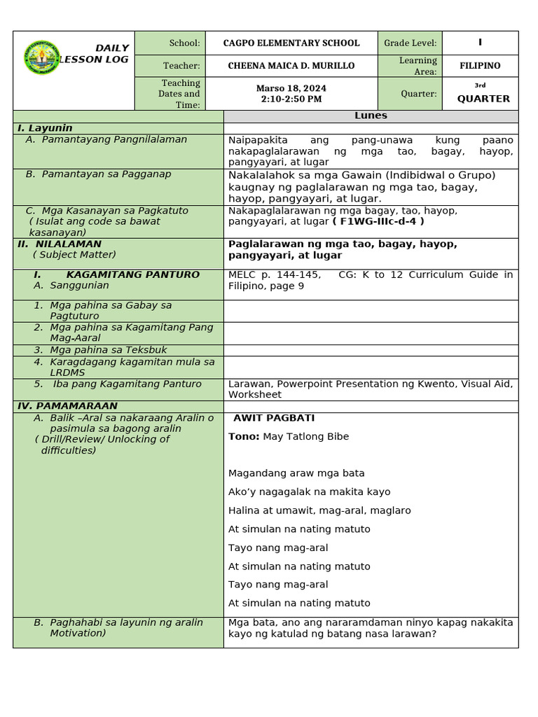 Cot 3 | PDF