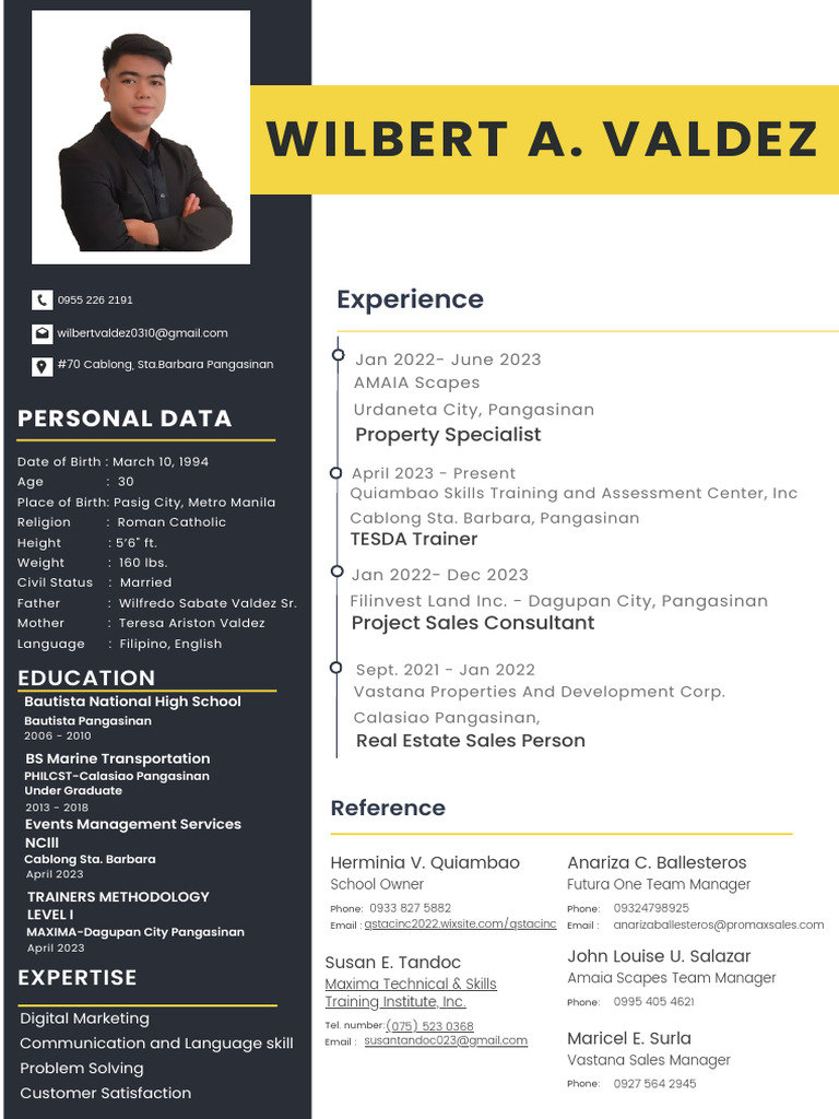 Professional Modern CV Resume | PDF