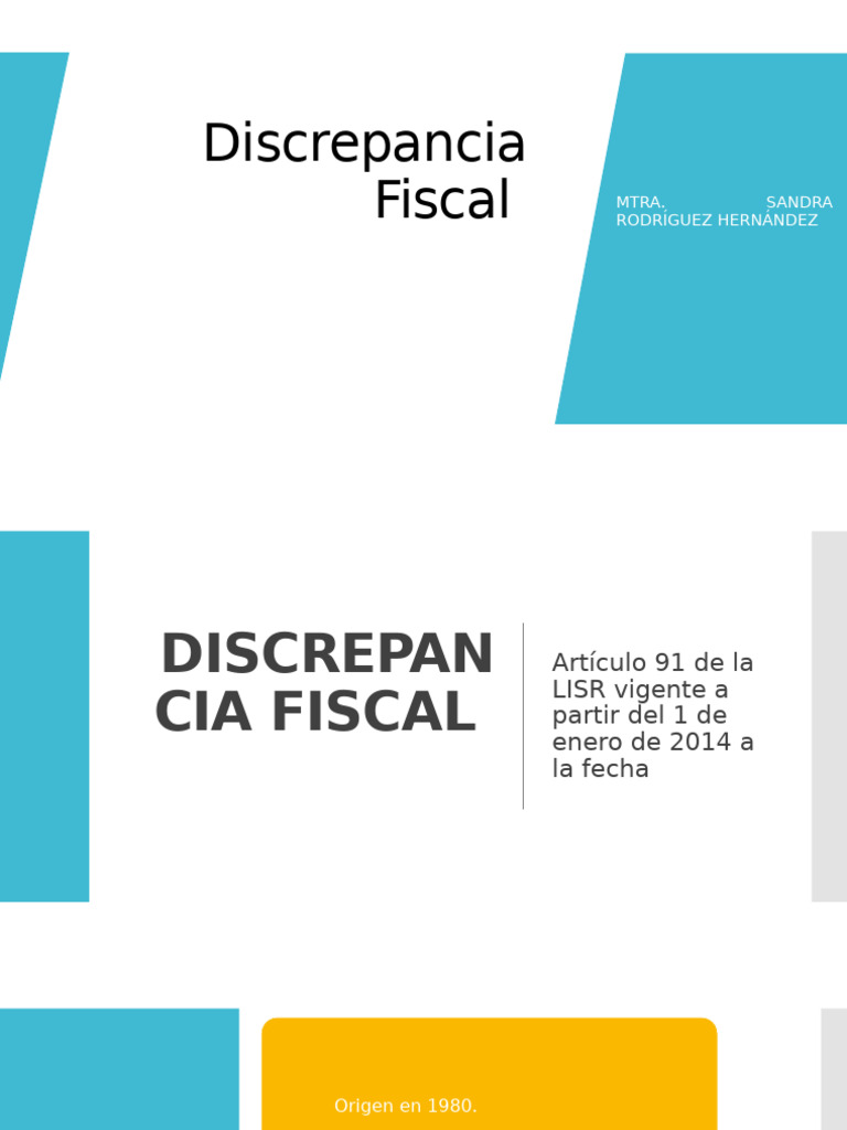 Discrepancia Fiscal | PDF | Tarjeta de débito | Impuesto sobre la renta