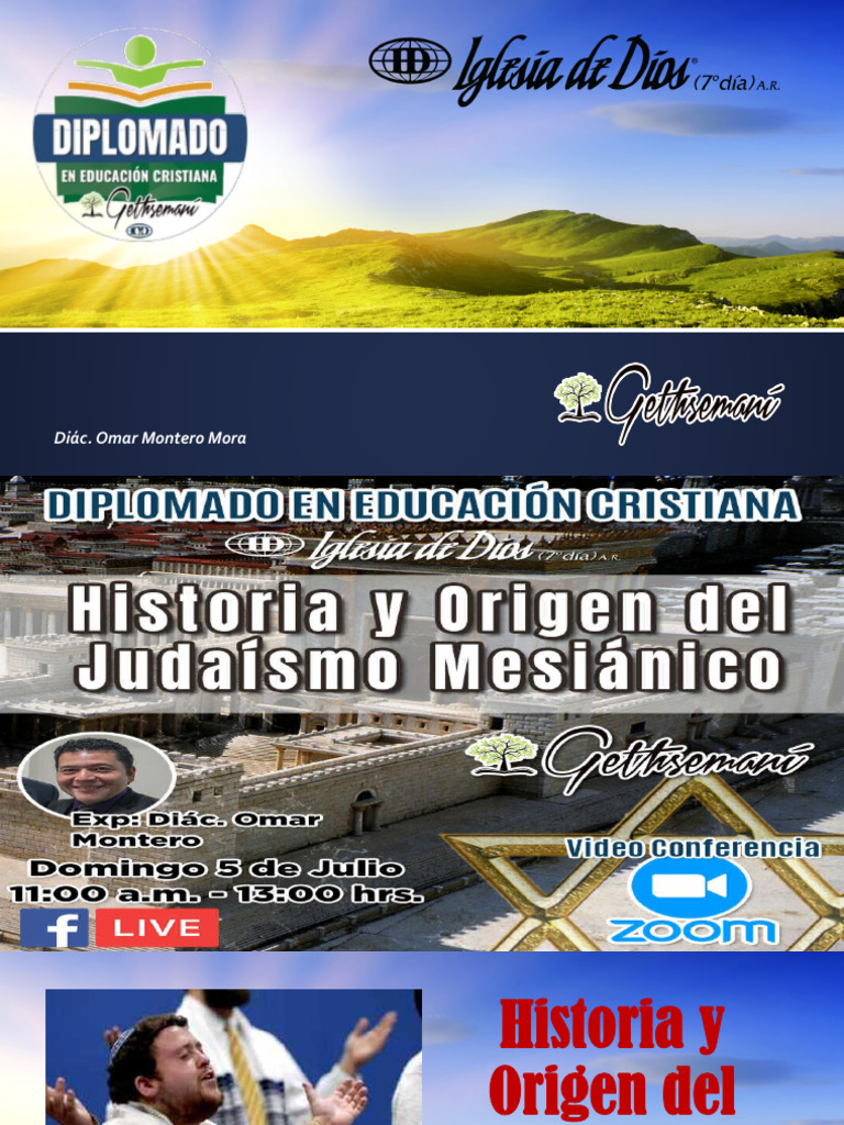 11.-Historia y Origen Del Judaísmo Mesiánico 05.jul.2020 | PDF | Judios ...