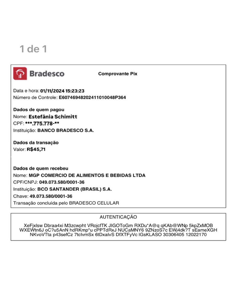 Comprovante PDF | PDF