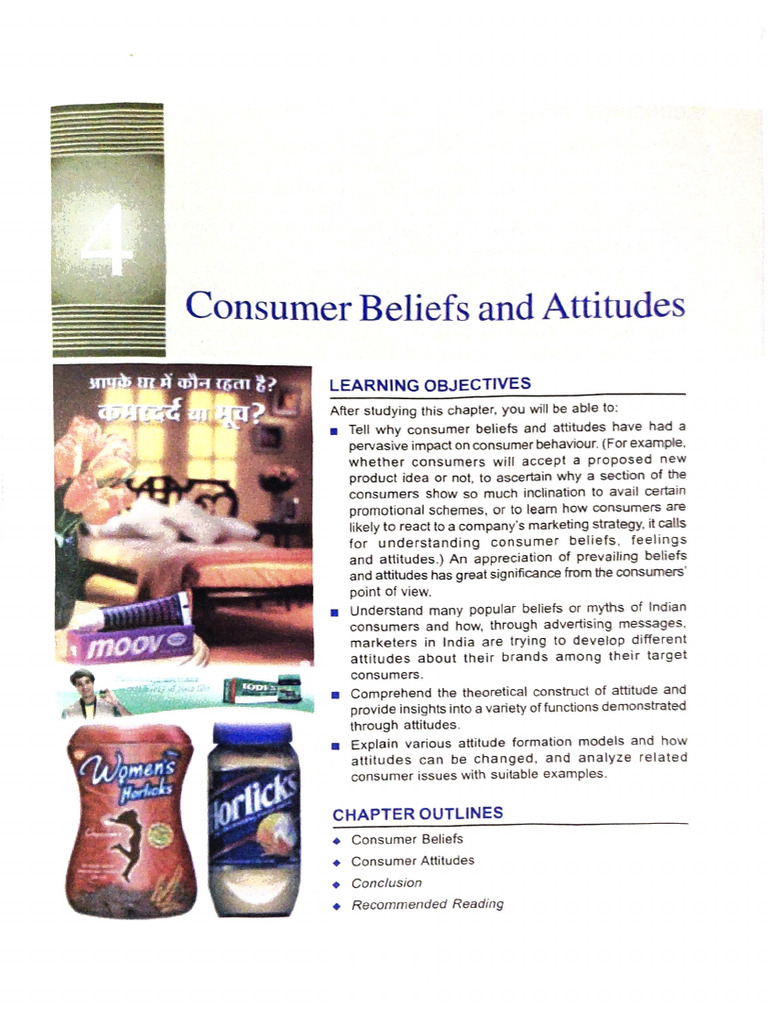 Consumer Beliefs, Attitudes, Learning & Experience | PDF