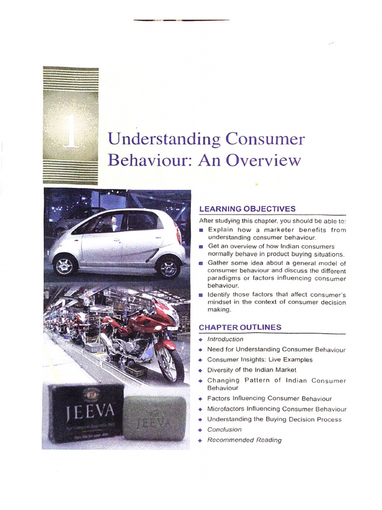 Understanding Consumer Behaviour: An Overview | PDF