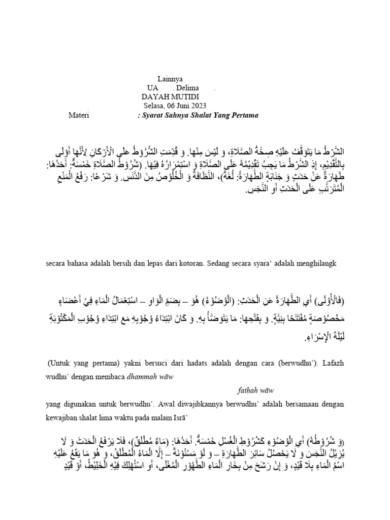 Materi Fiqh Balian-06 | PDF